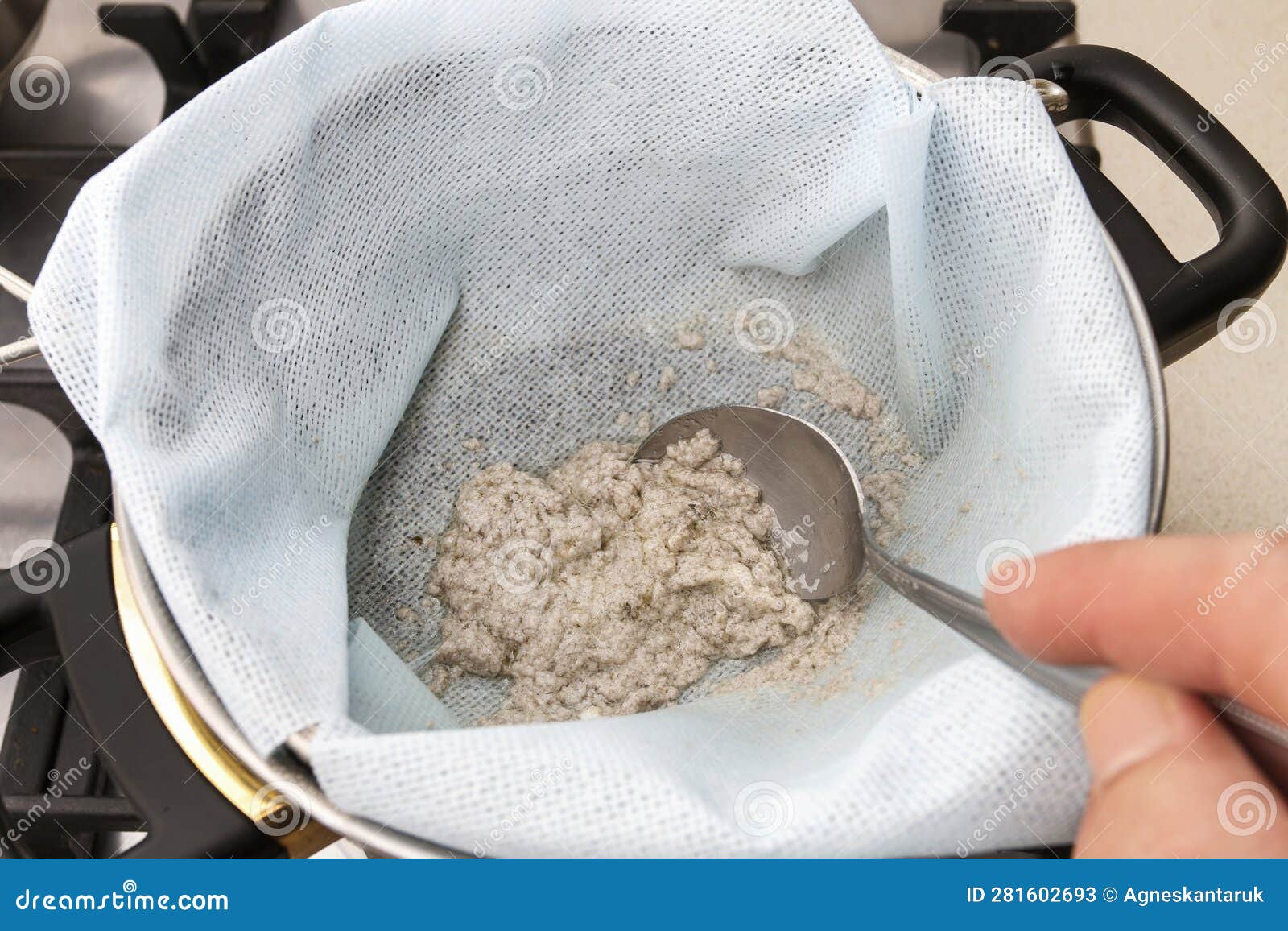 Waste Remaining after Straining the Broth Stock Image - Image of dish ...