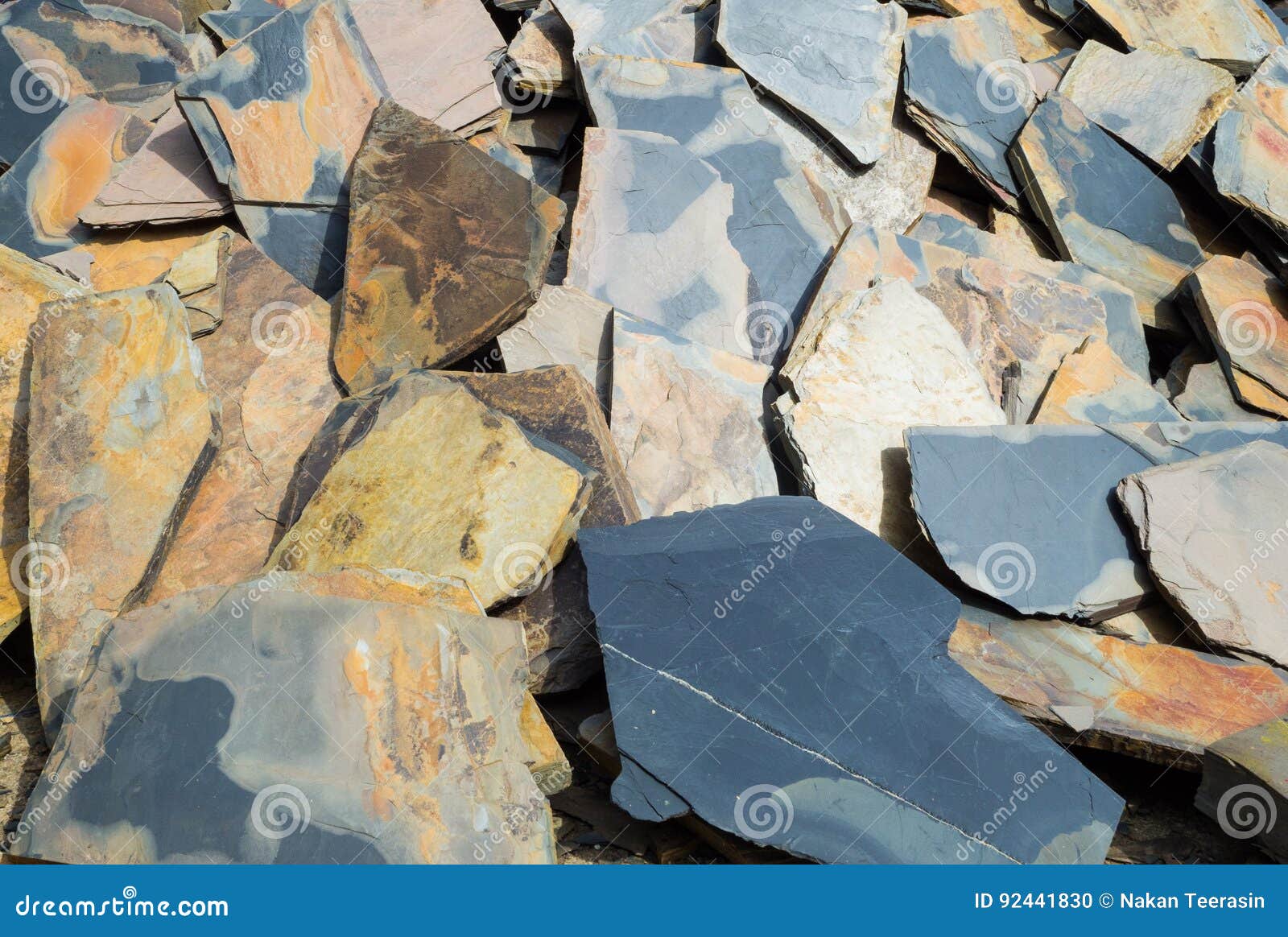 The waste rock. stock photo. Image of heap, colors, floor - 92441830