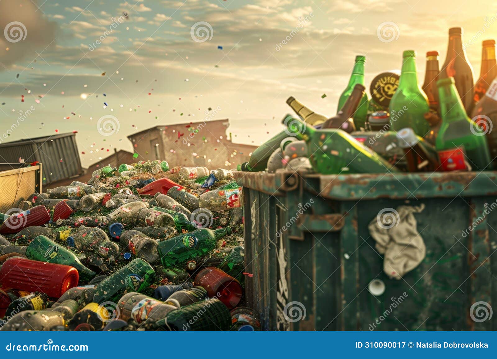 Waste and Rubbish Sorting Concept Stock Image - Image of environment ...