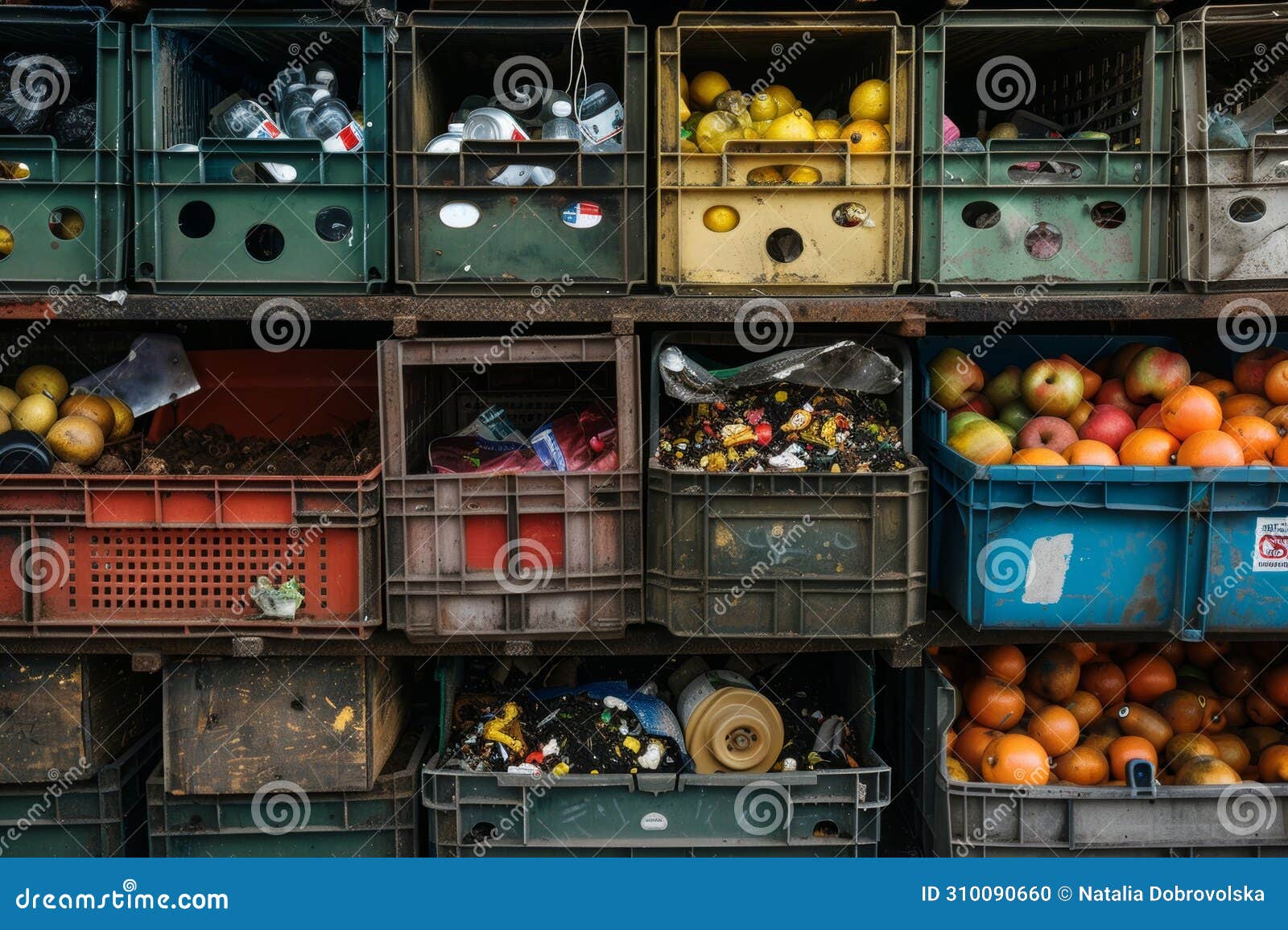 Waste and Rubbish Sorting Concept Stock Photo - Image of environment ...