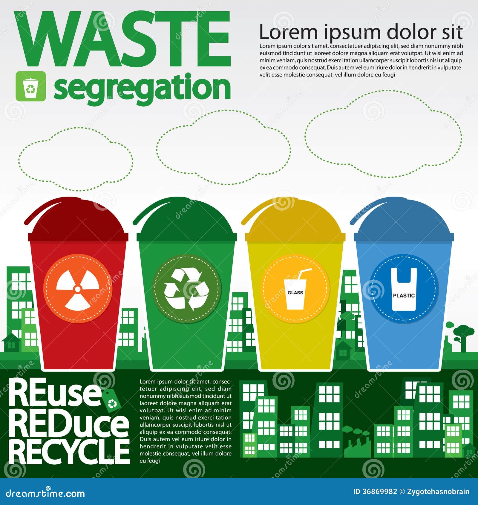 Waste Segregation. stock vector. Illustration of rubbish - 36869982 Waste Segregation. stock vector. Illustration of rubbish - 36869982