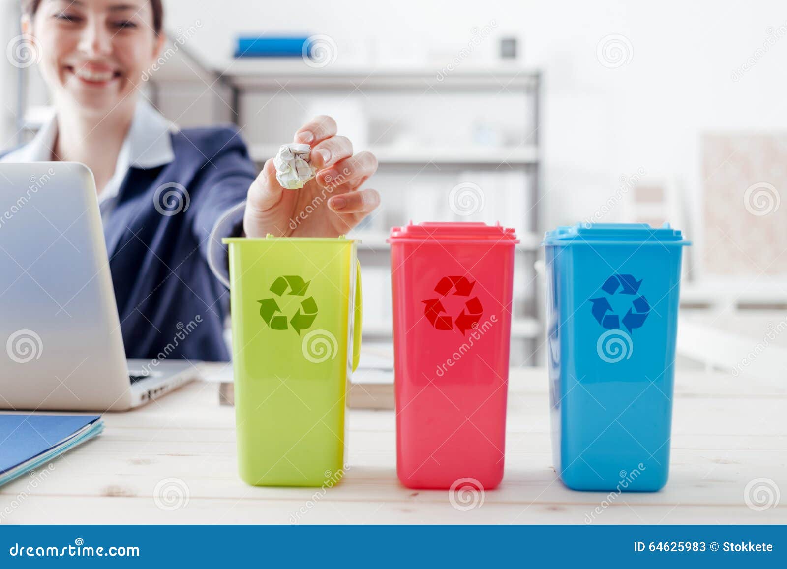 Waste Separate Collection And Recycling, Sorting Garbage In Different ...