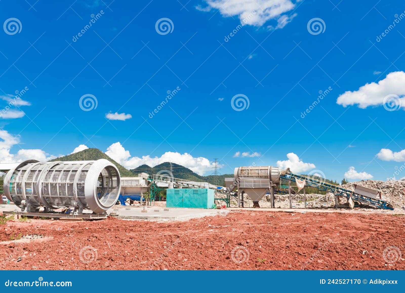 Waste separation plant stock photo. Image of plant, industry - 242527170