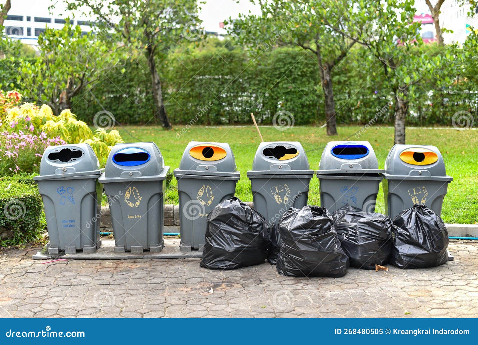 Waste Separation For Recycle And Reuse, Collection Of Different Type Of ...