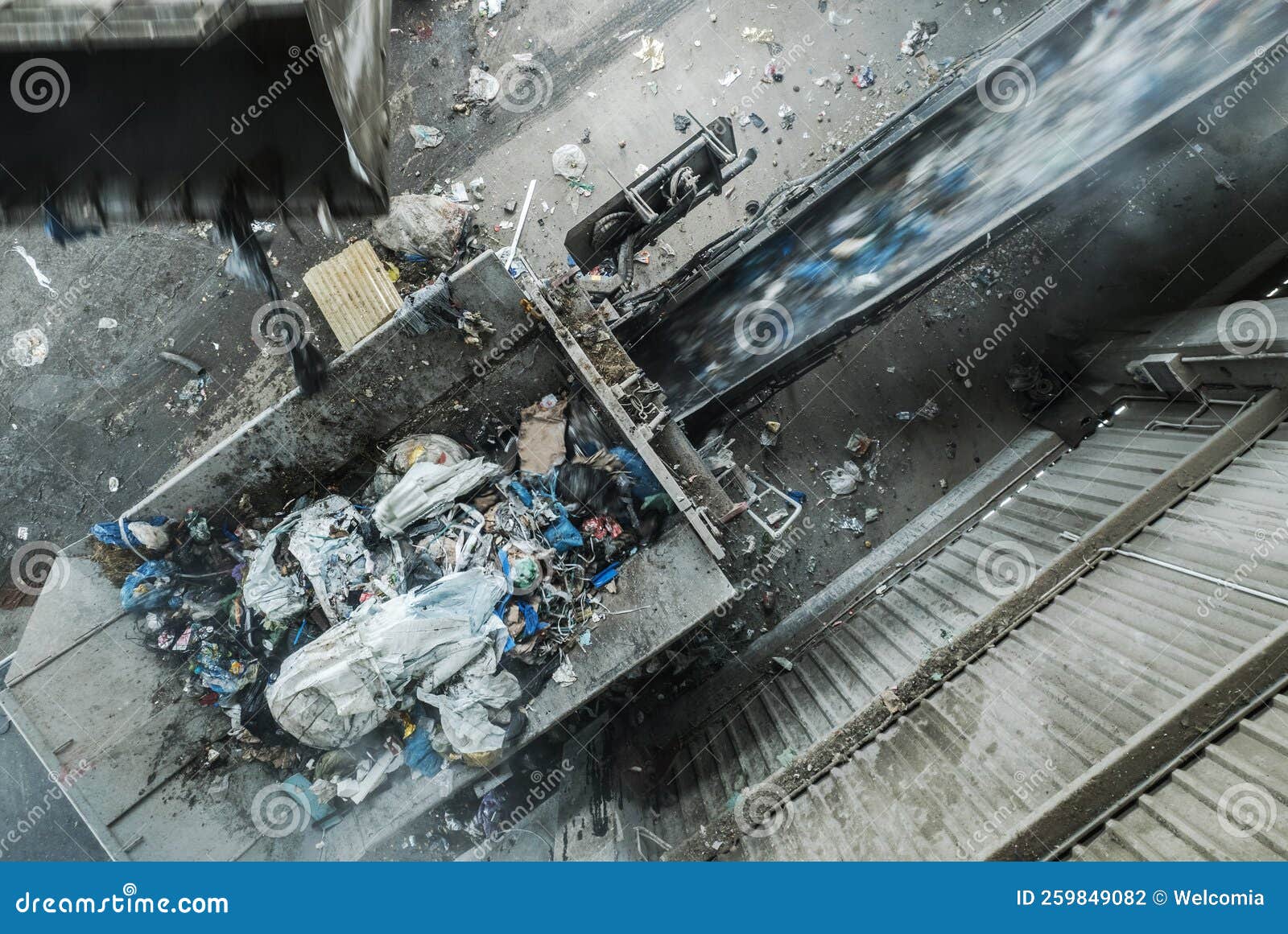 Waste Shredder Machine stock photo. Image of shredder - 259849082