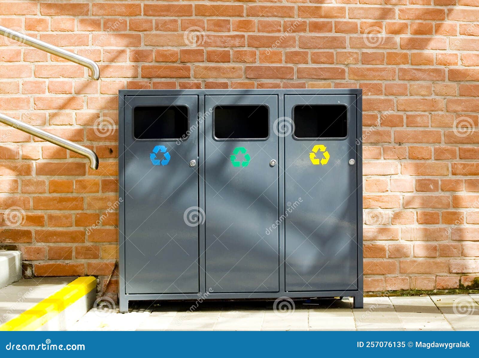Waste Sorting Bins Outdoors - Poland. Stock Image - Image of horizontal ... Waste Sorting Bins Outdoors - Poland. Stock Image - Image of horizontal ...