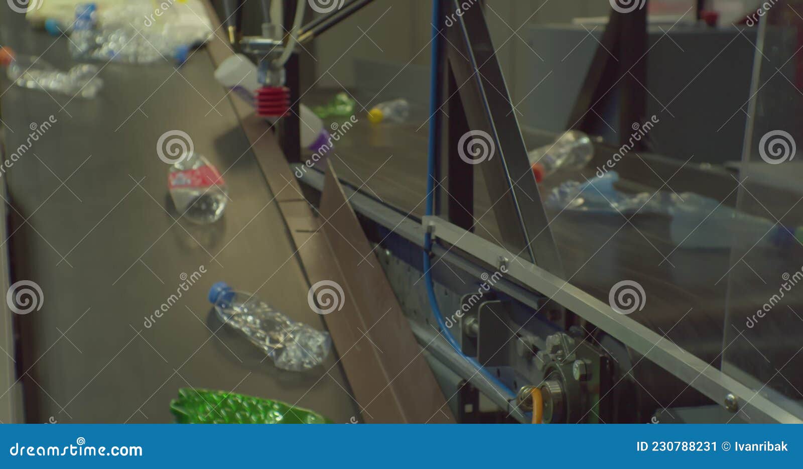 Waste Sorting Center. Recycling of Plastic Packaging Stock Video ...