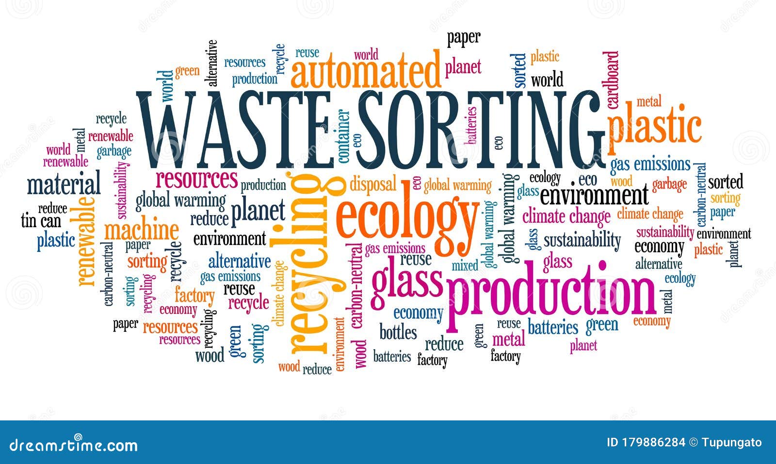 Waste sorting stock illustration. Illustration of issue - 179886284