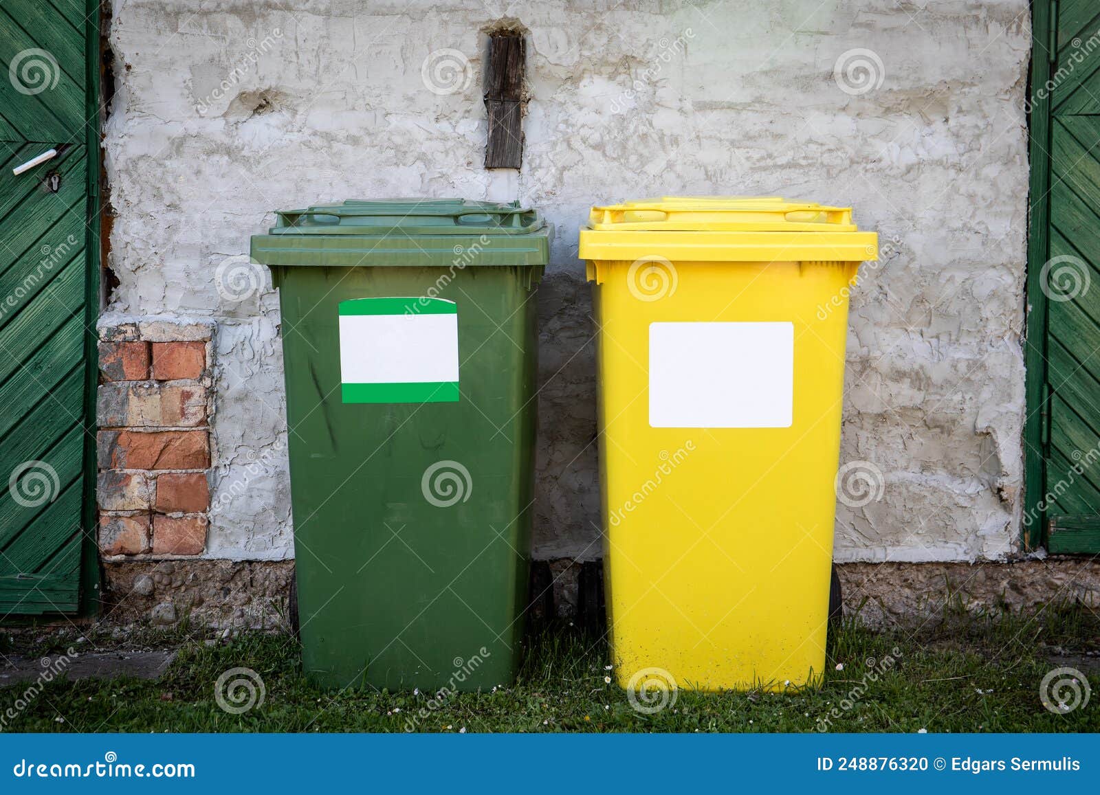 Waste Sorting Containers. Clean Environment and Planning Stock Photo ...