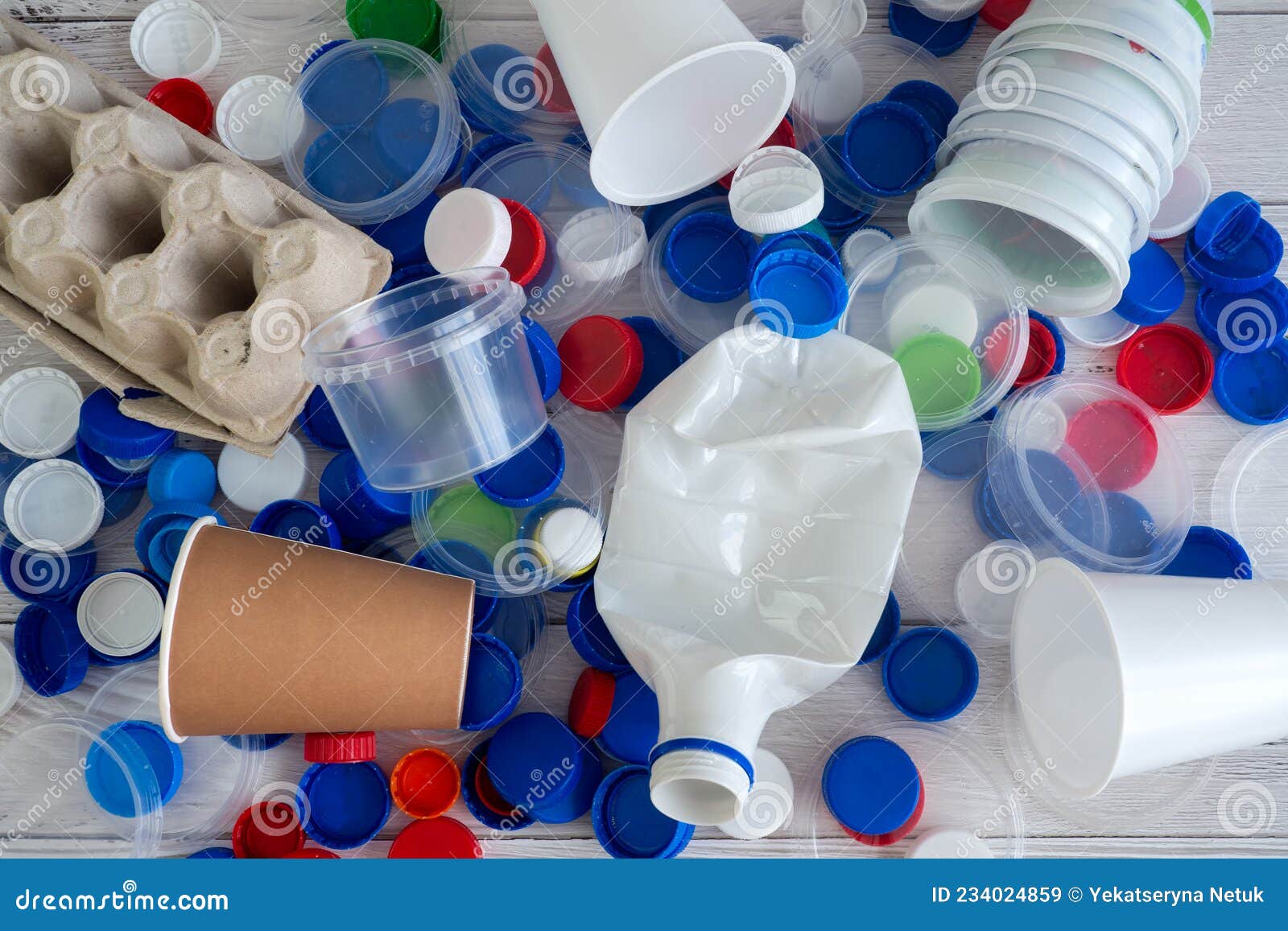 Waste Sorting at Home. Plastic Waste for Recycling. Zero Waste and Eco ...