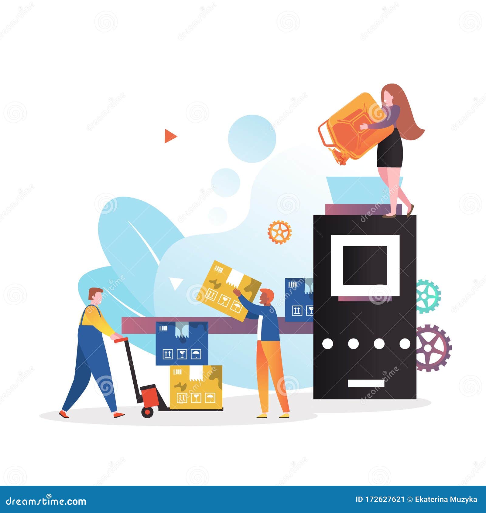 Waste Sorting Plant Vector Concept for Web Banner, Website Page Stock ...