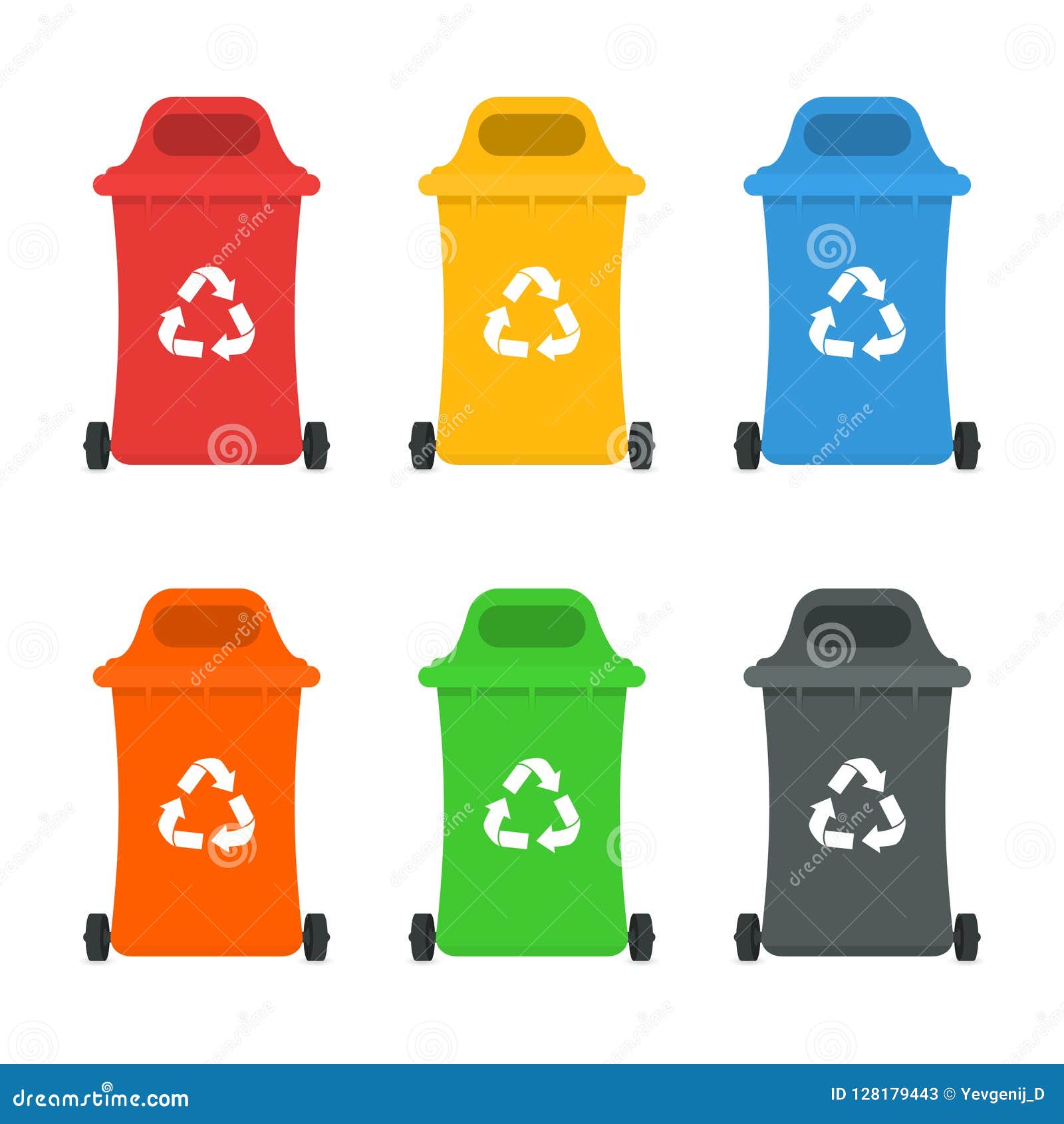 Waste Sorting Of Garbage Types Set Vector. Cartoon Vector ... Waste Sorting Of Garbage Types Set Vector. Cartoon Vector ...