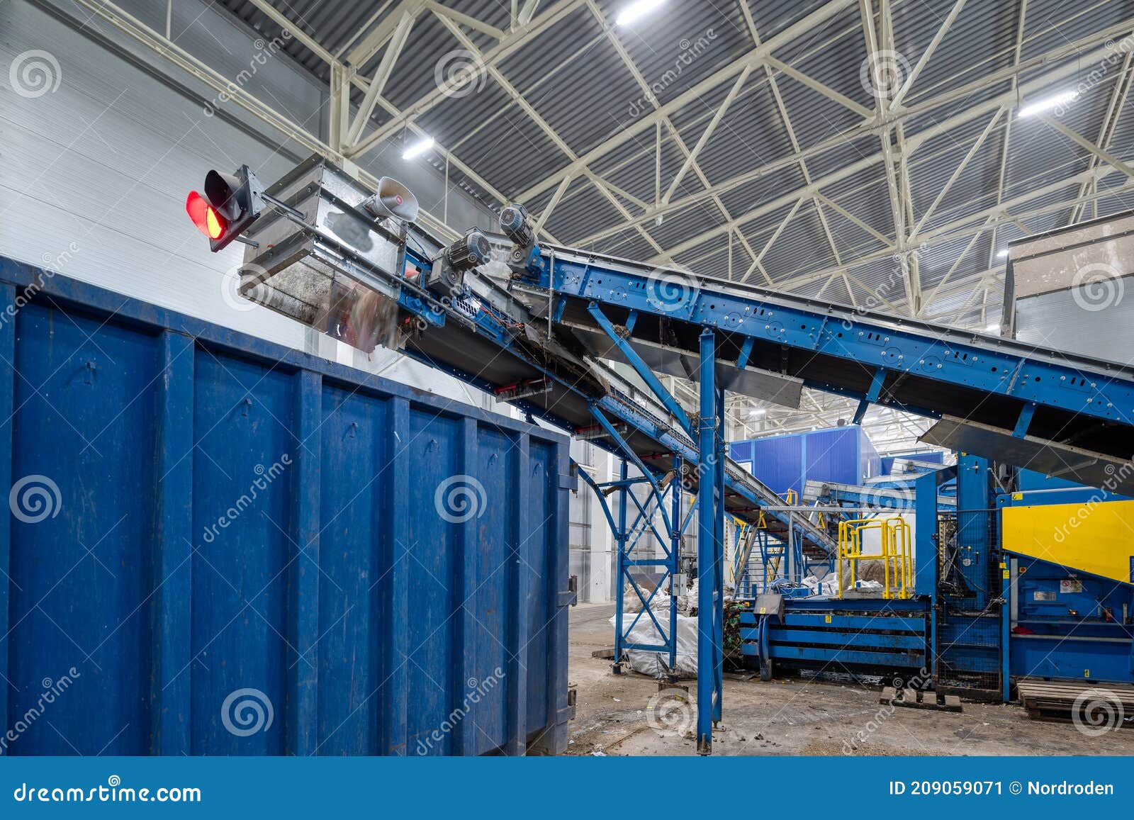 Waste Sorting and Recycling Plant. Garbage from a Conveyor is ... Waste Sorting and Recycling Plant. Garbage from a Conveyor is ...