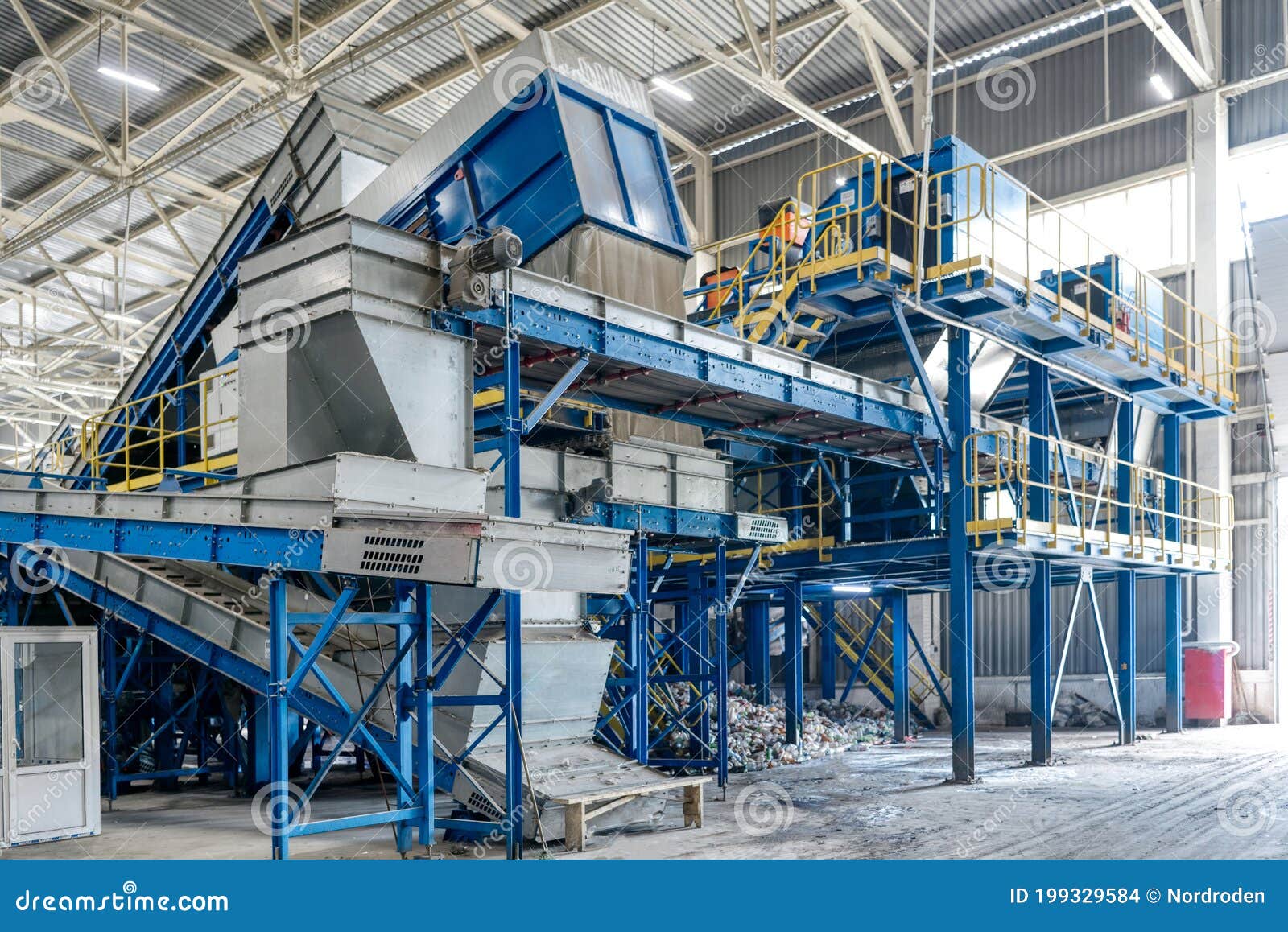 Waste Sorting and Recycling Plant Stock Photo - Image of recycle ...