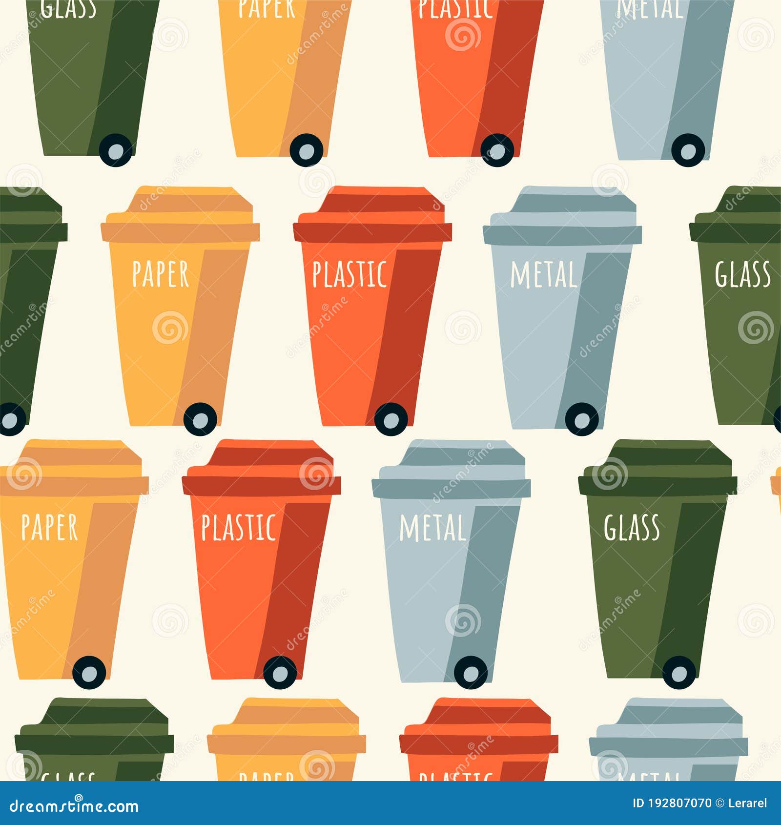 Waste Sorting Tanks. Containers with Inscriptions for Separate Waste ...