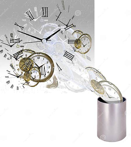 A waste of time 2 stock illustration. Illustration of clock - 418064