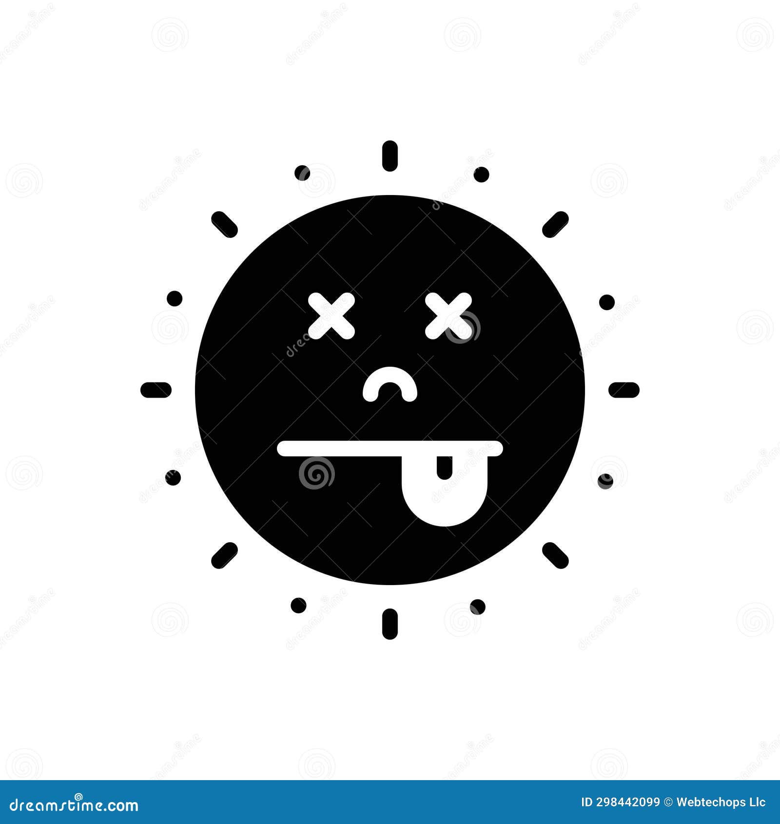 Black Solid Icon for Waste Time, Time and Emoji Stock Vector ...