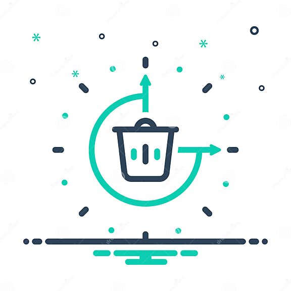 Mix Icon for Waste Time, Clock and Work Stock Vector - Illustration of ...