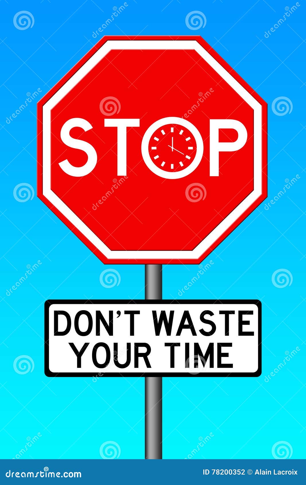 Waste time stock illustration. Illustration of productivity - 78200352