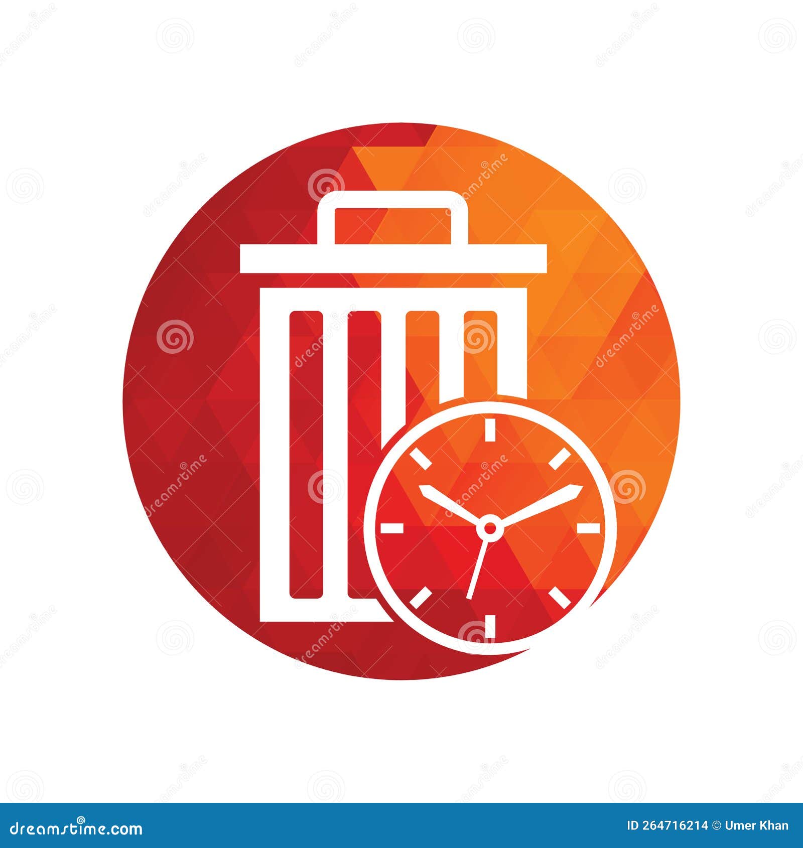 Waste Time Vector Logo Template Stock Vector - Illustration of laziness ...