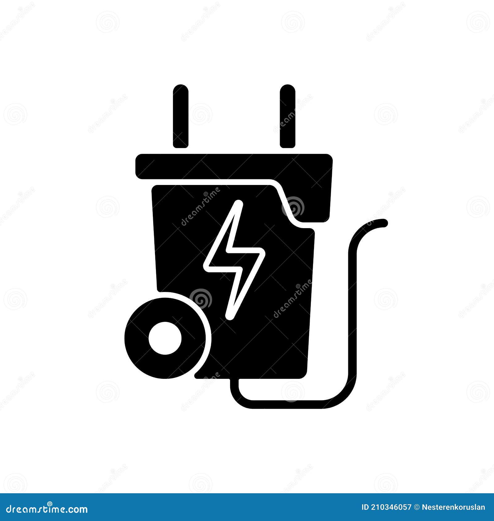 Waste-to-energy Black Glyph Icon Stock Vector - Illustration of source ...