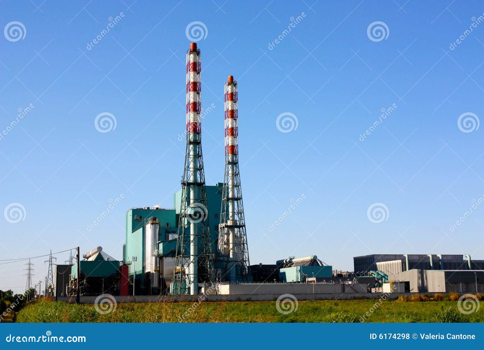 Waste to energy plant stock photo. Image of high, chimney - 6174298