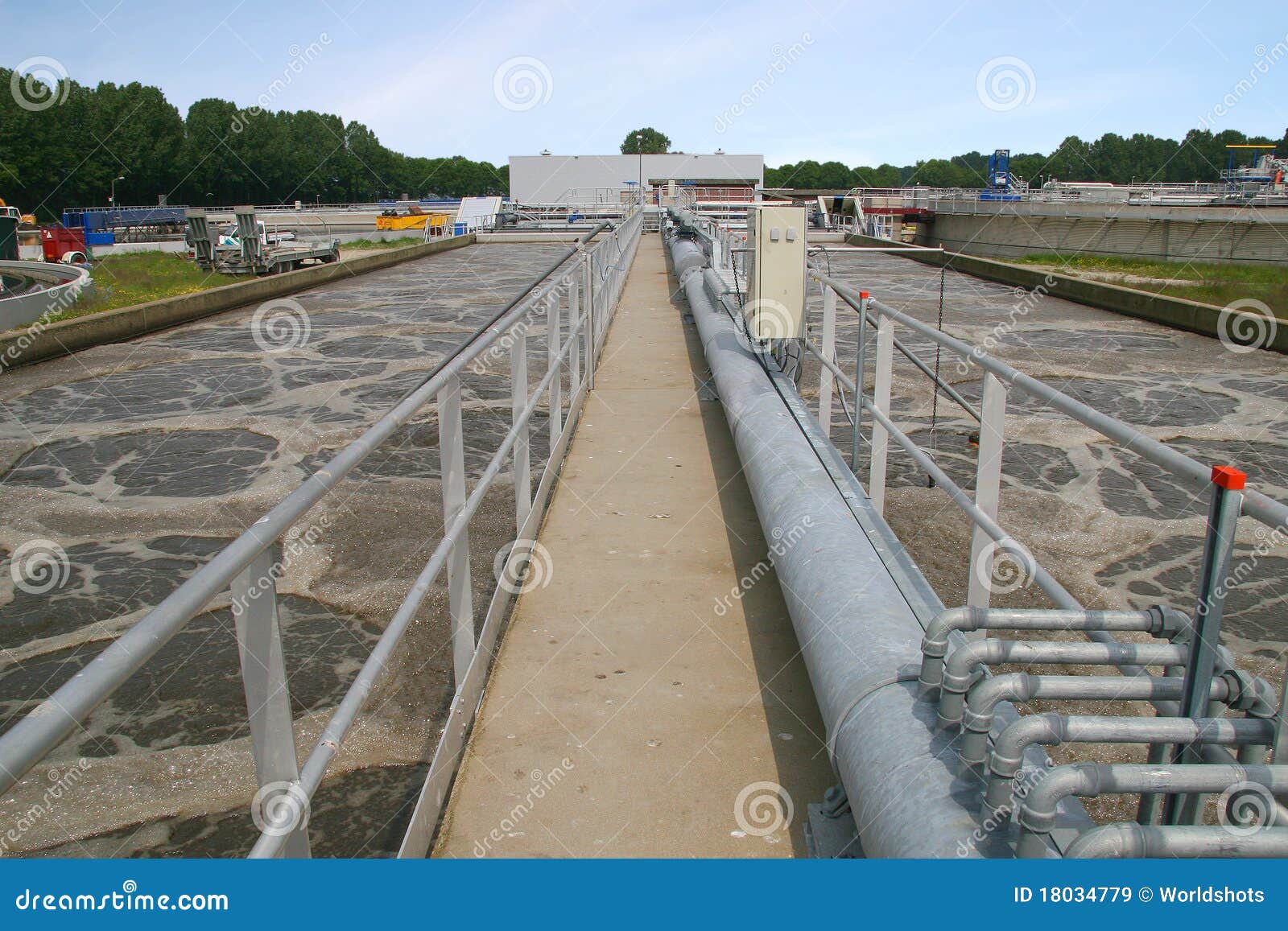 Waste Water Cleaning Treatment Plant Stock Image - Image of cleaning ...