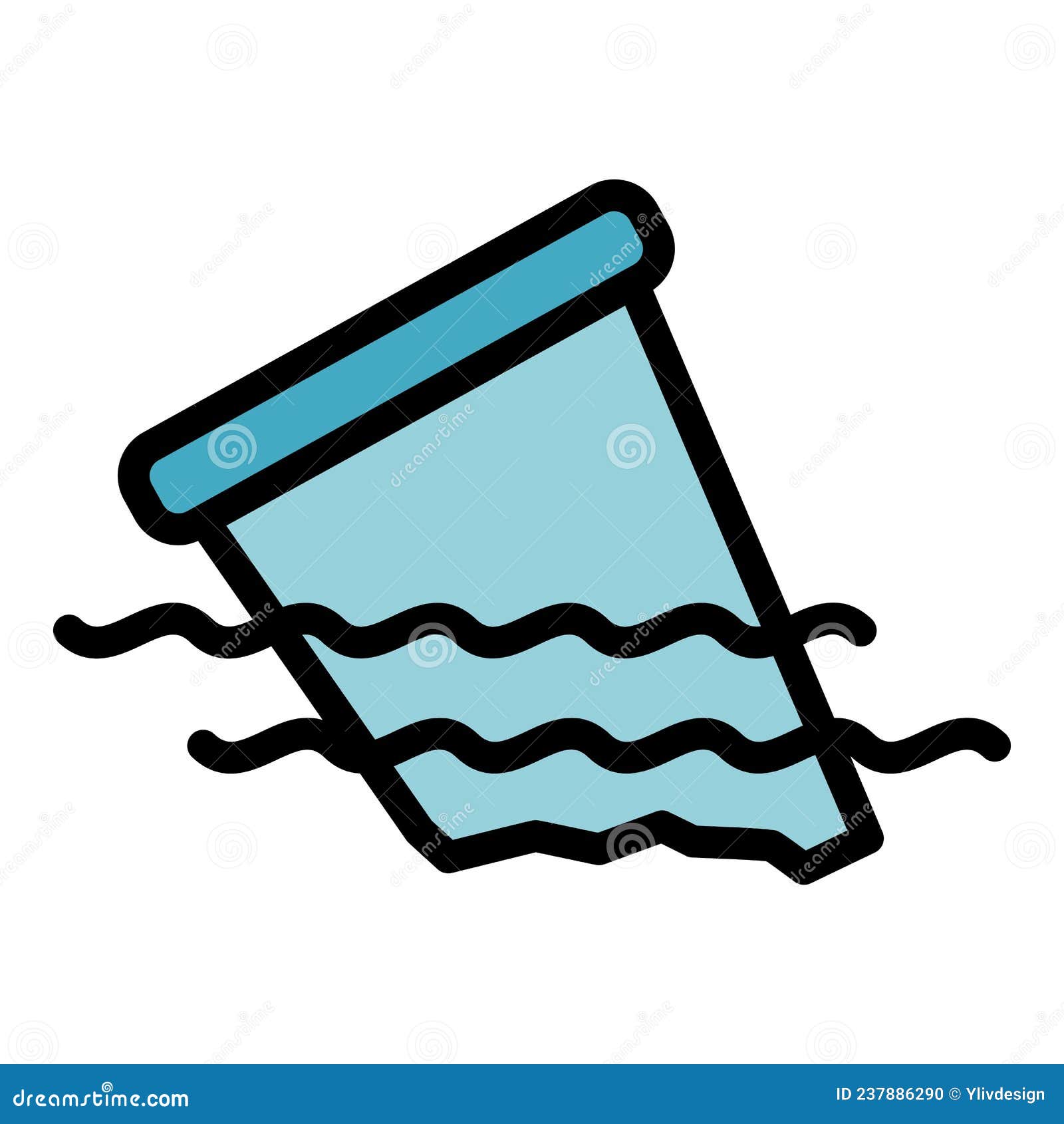 Waste Water Icon Color Outline Vector Stock Vector - Illustration of ...