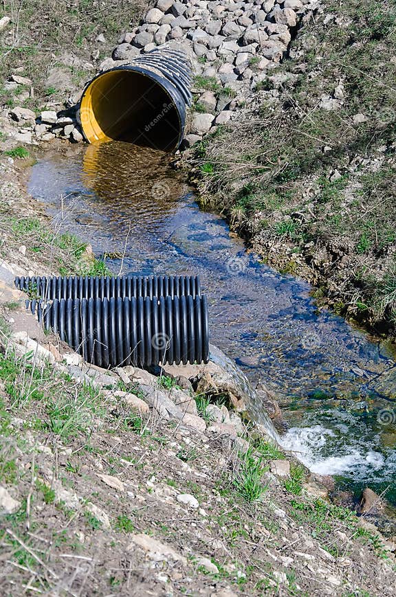 Waste water pipe stock photo. Image of sanitary, purified - 31139302