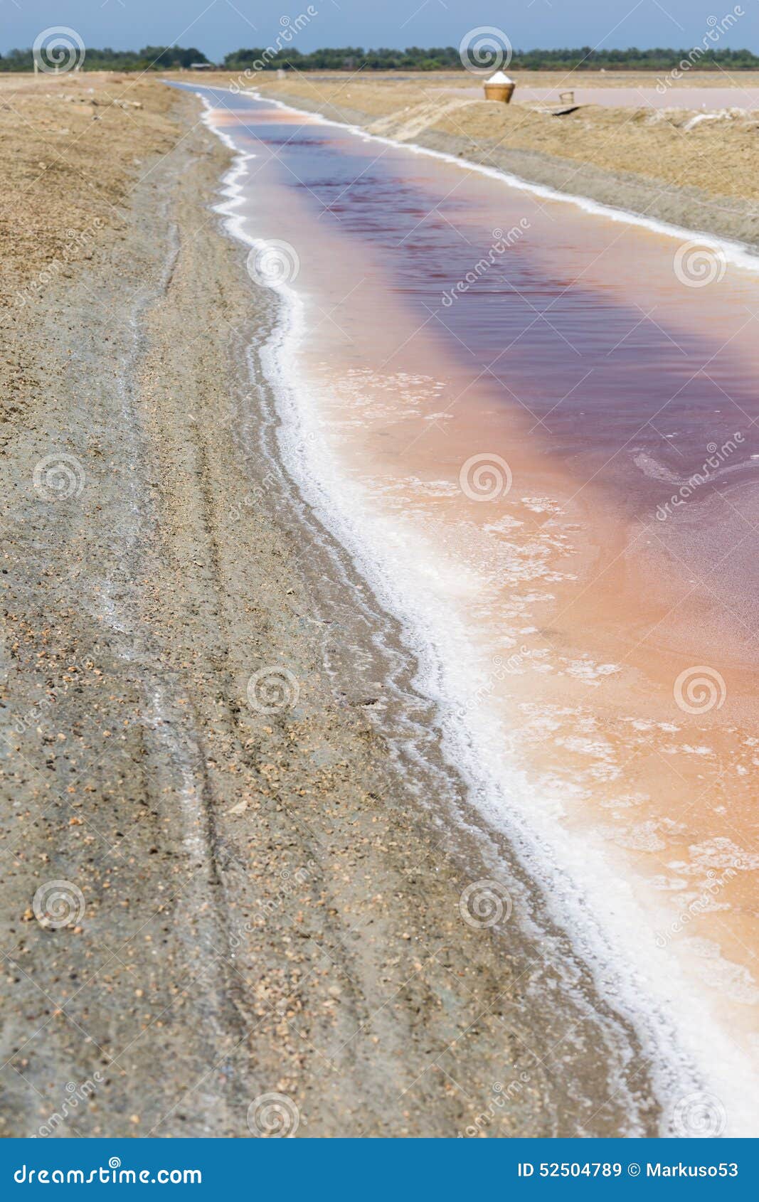 Waste water at salt farm stock image. Image of heap, salted - 52504789