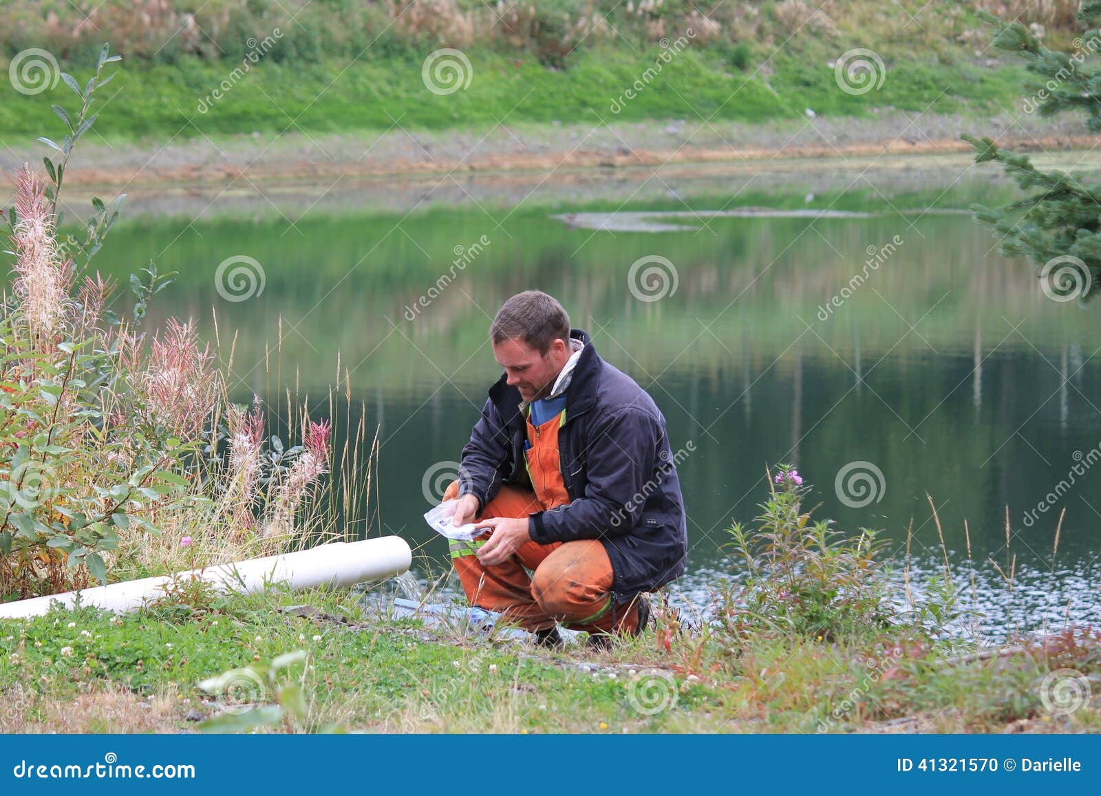 Waste water Technician stock photo. Image of technician - 41321570