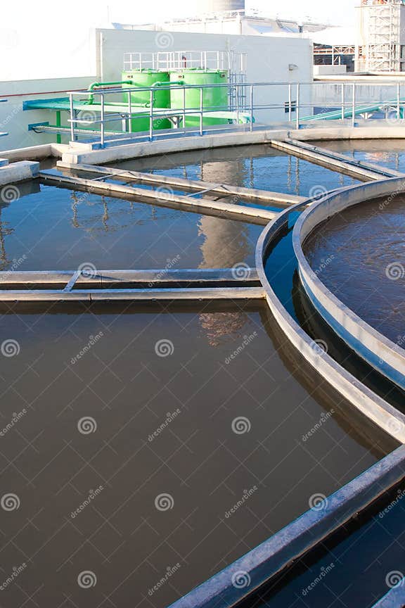 Wastewater treatment pool stock photo. Image of sanitary - 19358238