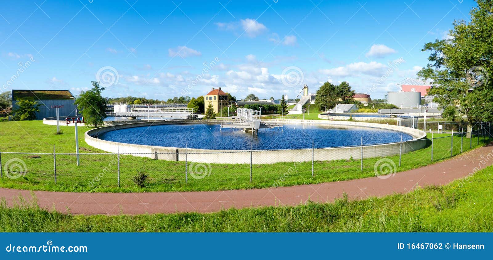Waste Water Treatment Bassin Stock Photo - Image of filter, panorama ...