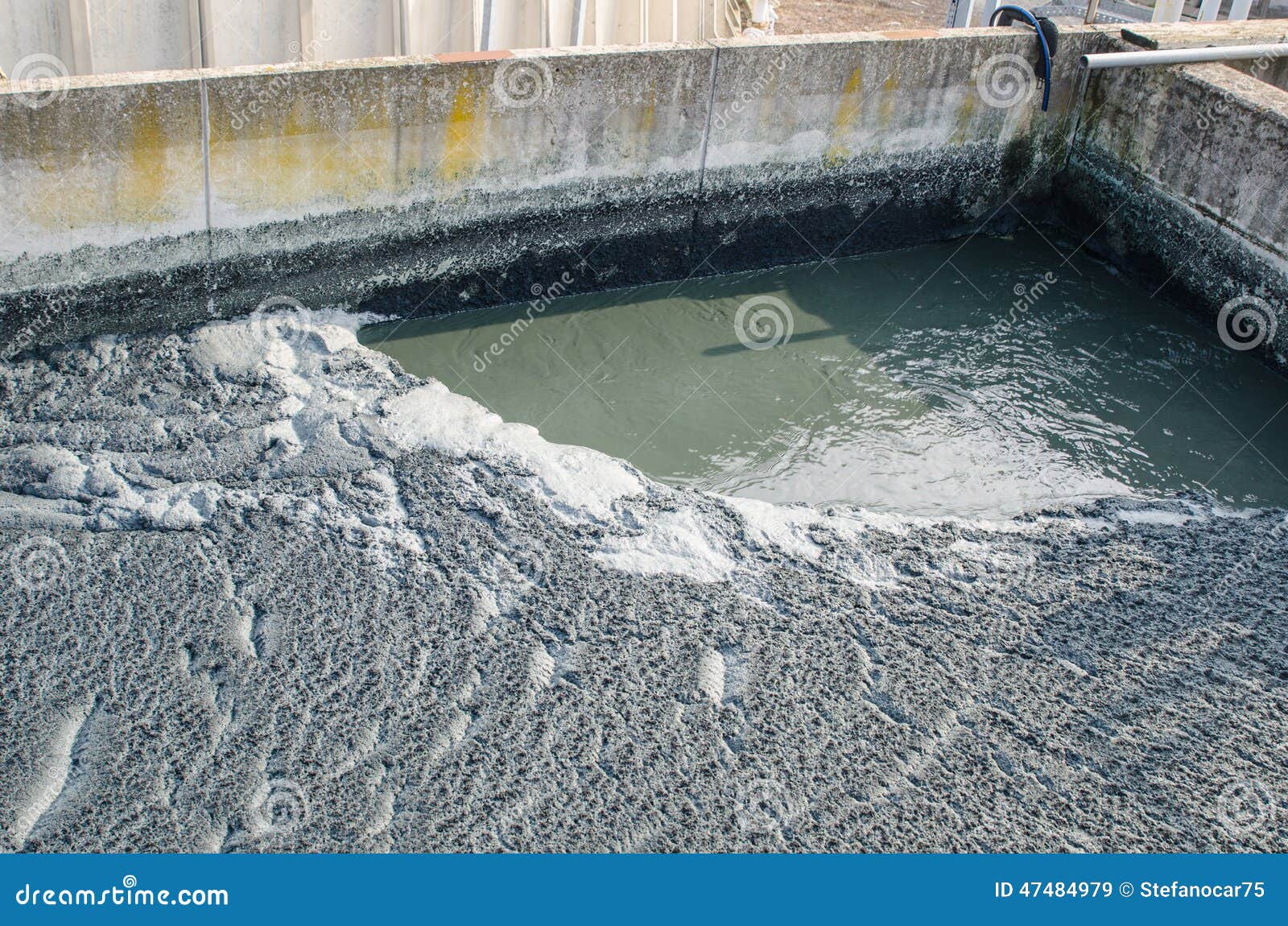 Waste Water Treatment with Biological Mud Stock Image - Image of ...