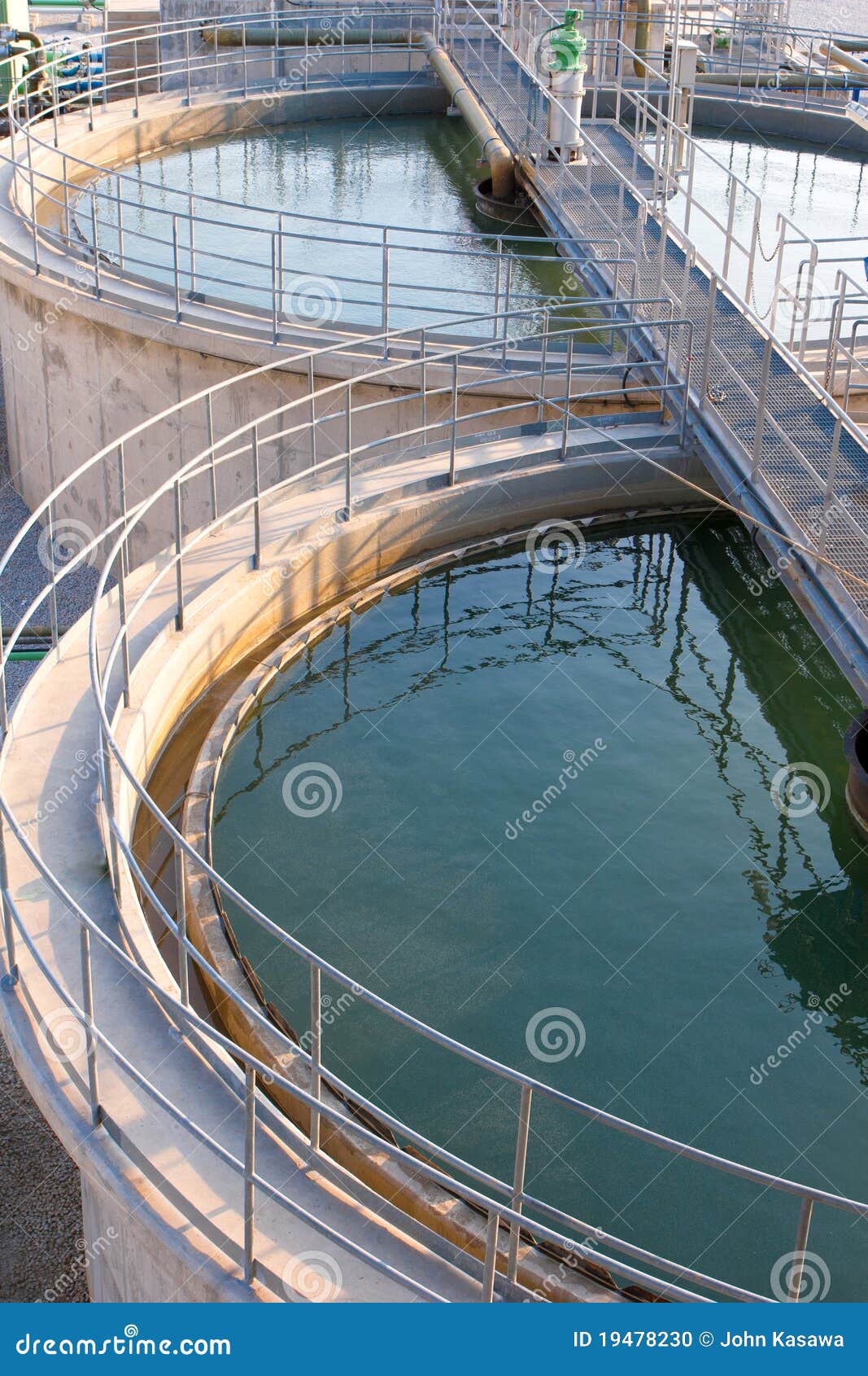 Wastewater Treatment Systems Stock Photo - Image of recycle, reservoir ...