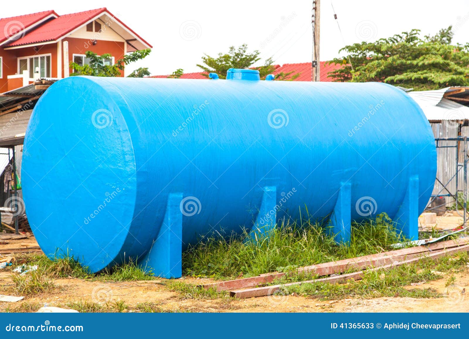 Waste water treatment tank stock image. Image of hygiene - 41365633