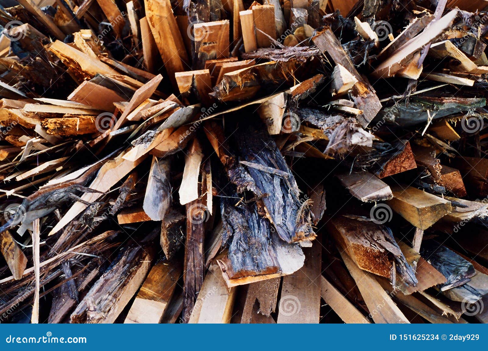Waste Wood Recycle Stack For Background Royalty-Free Stock Photography ...