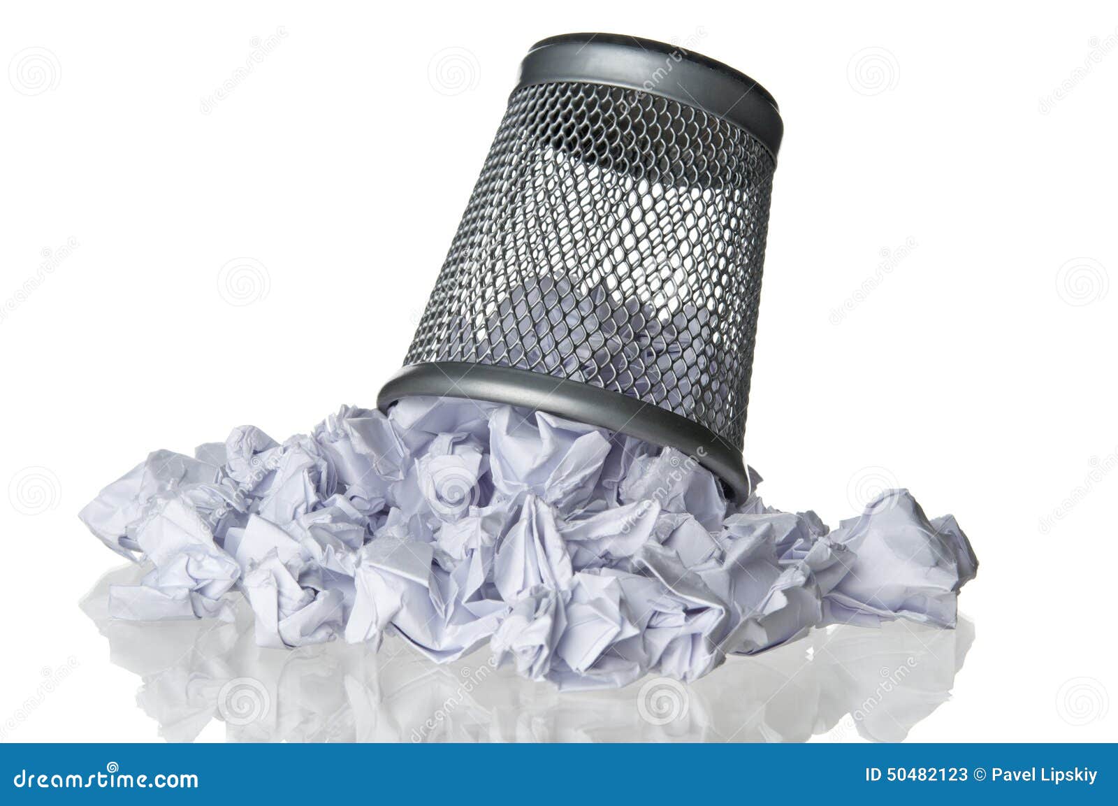 Wastebasket paper trash stock image. Image of dustbin - 50482123