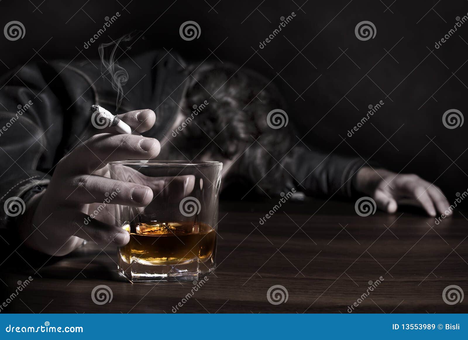 Wasted Man stock image. Image of smoking, toned, male - 13553989