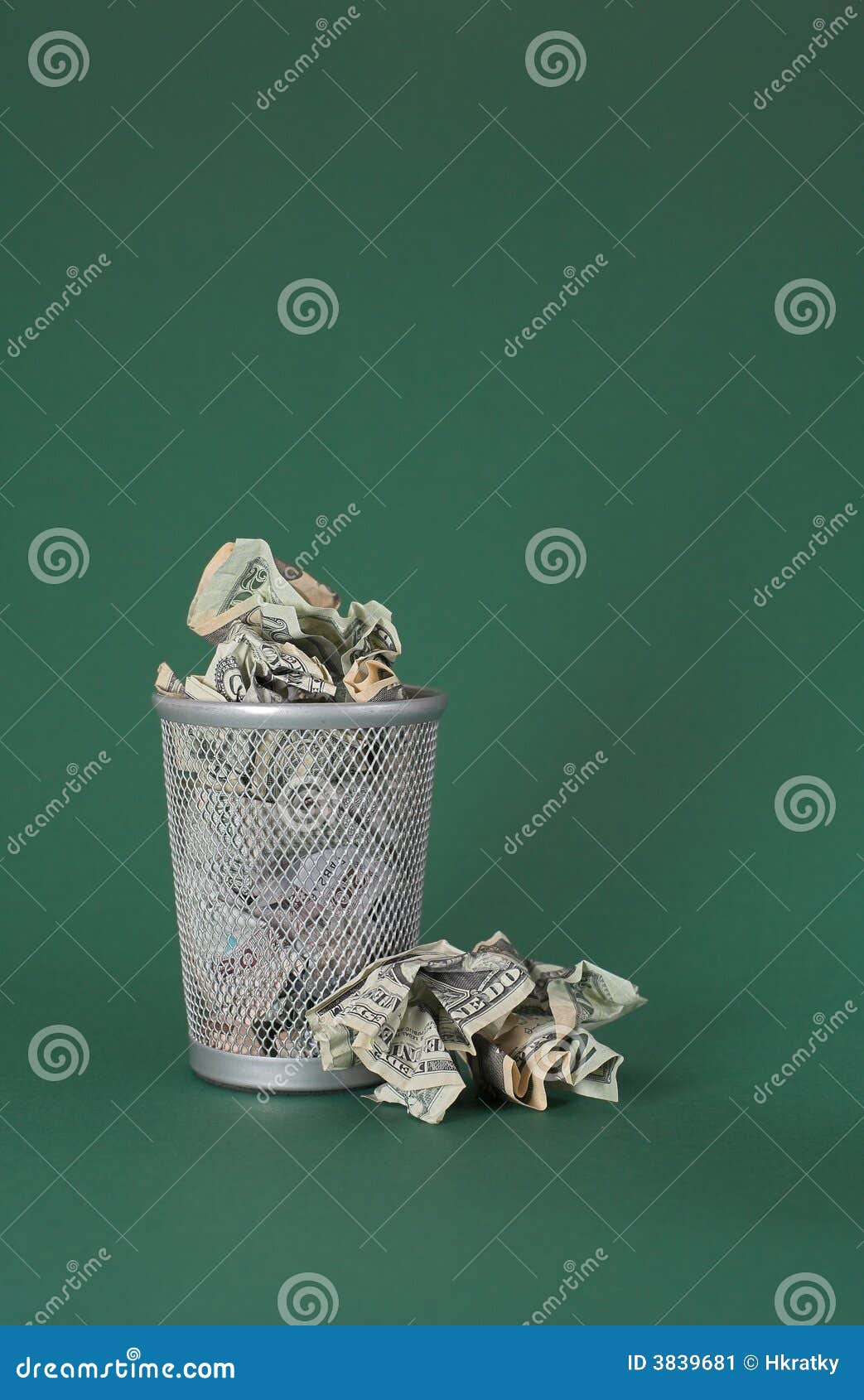 Wasted Money - Dollar Bills Stock Image - Image of close, investment ...