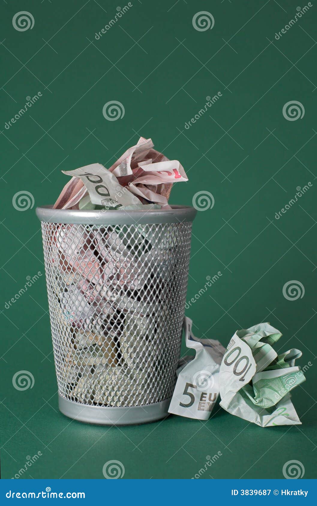Wasted money - Euro bills stock image. Image of extravagance - 3839687