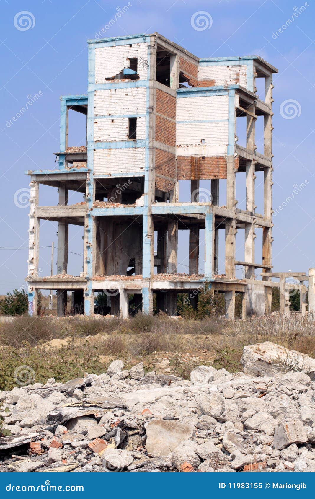 Wasteland stock image. Image of industrial, building - 11983155