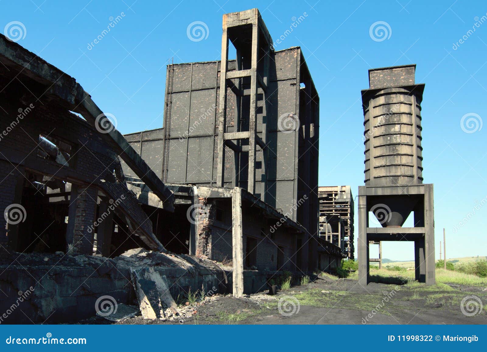 Wasteland stock photo. Image of carbon, factory, romania - 11998322