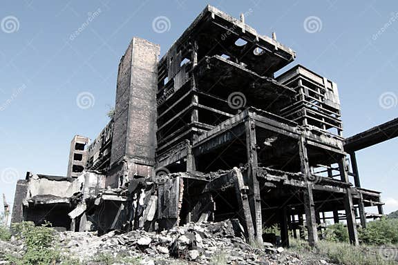 Wasteland stock image. Image of land, building, ruins - 11998407