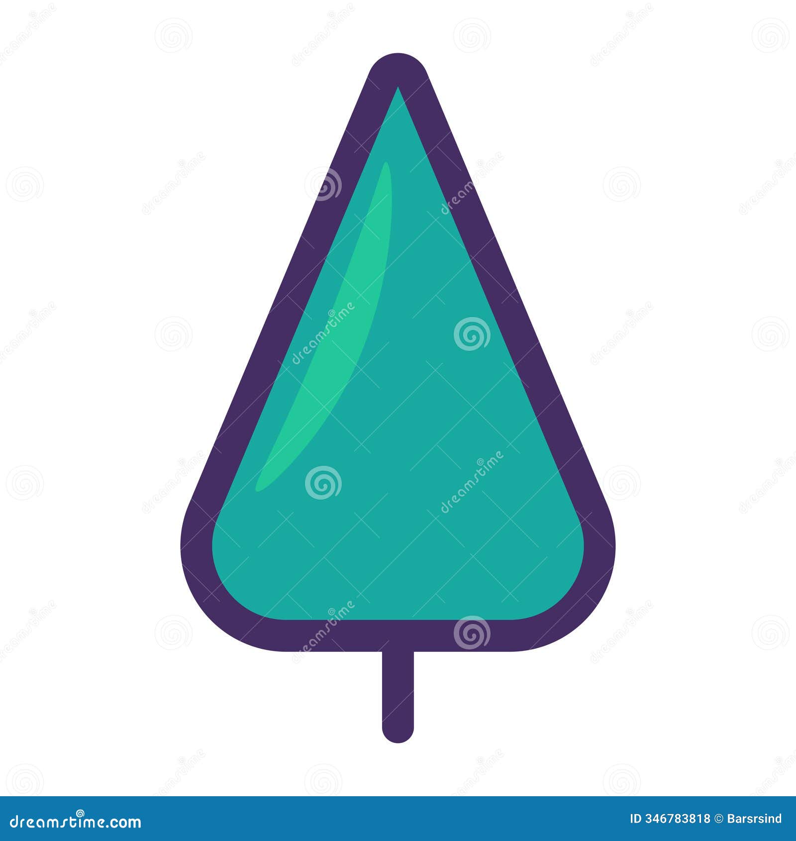 Wastepaper Concept Icon with Pyramidal Shape Tree Element Stock Vector ...