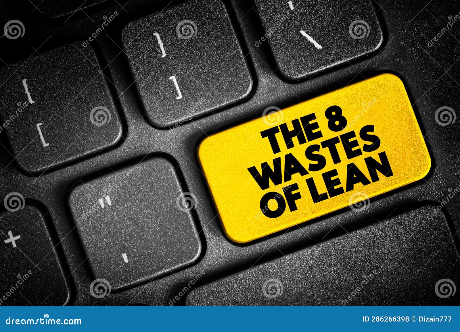 8 Wastes Of Lean Manufacturing, Mind Map Concept For Presentations And ...