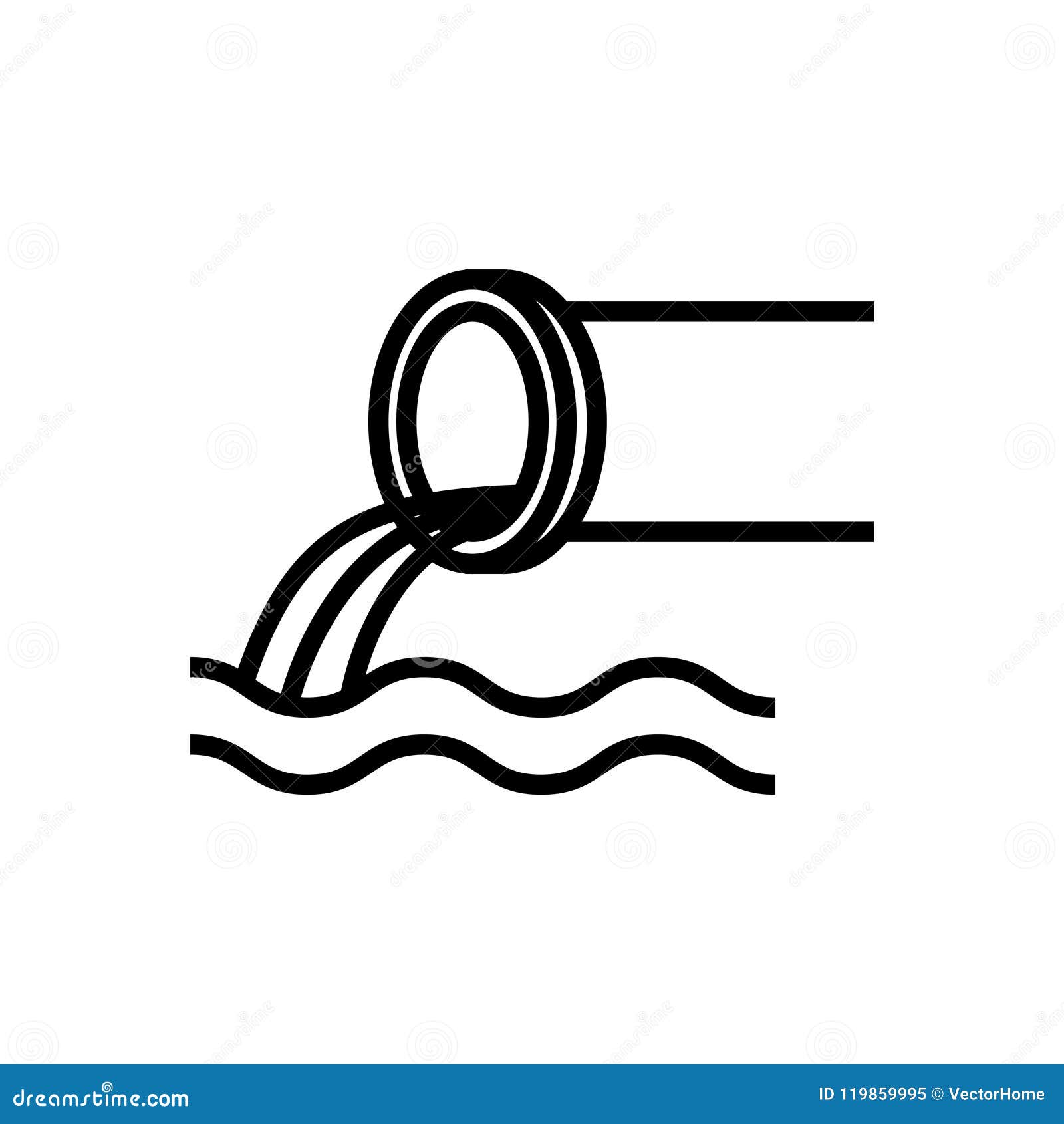 Wastewater Icon, Illustration Stock Vector - Illustration of recycle ...