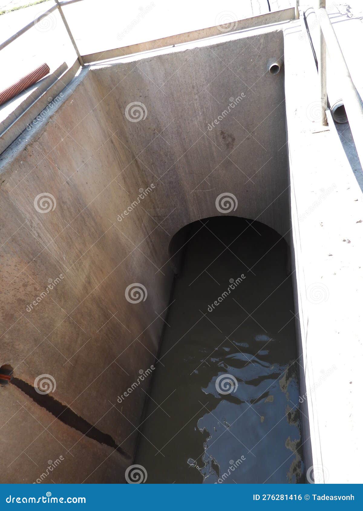 Wastewater Inlet Chute at the Wastewater Treatment Plant 1 Stock Photo ...