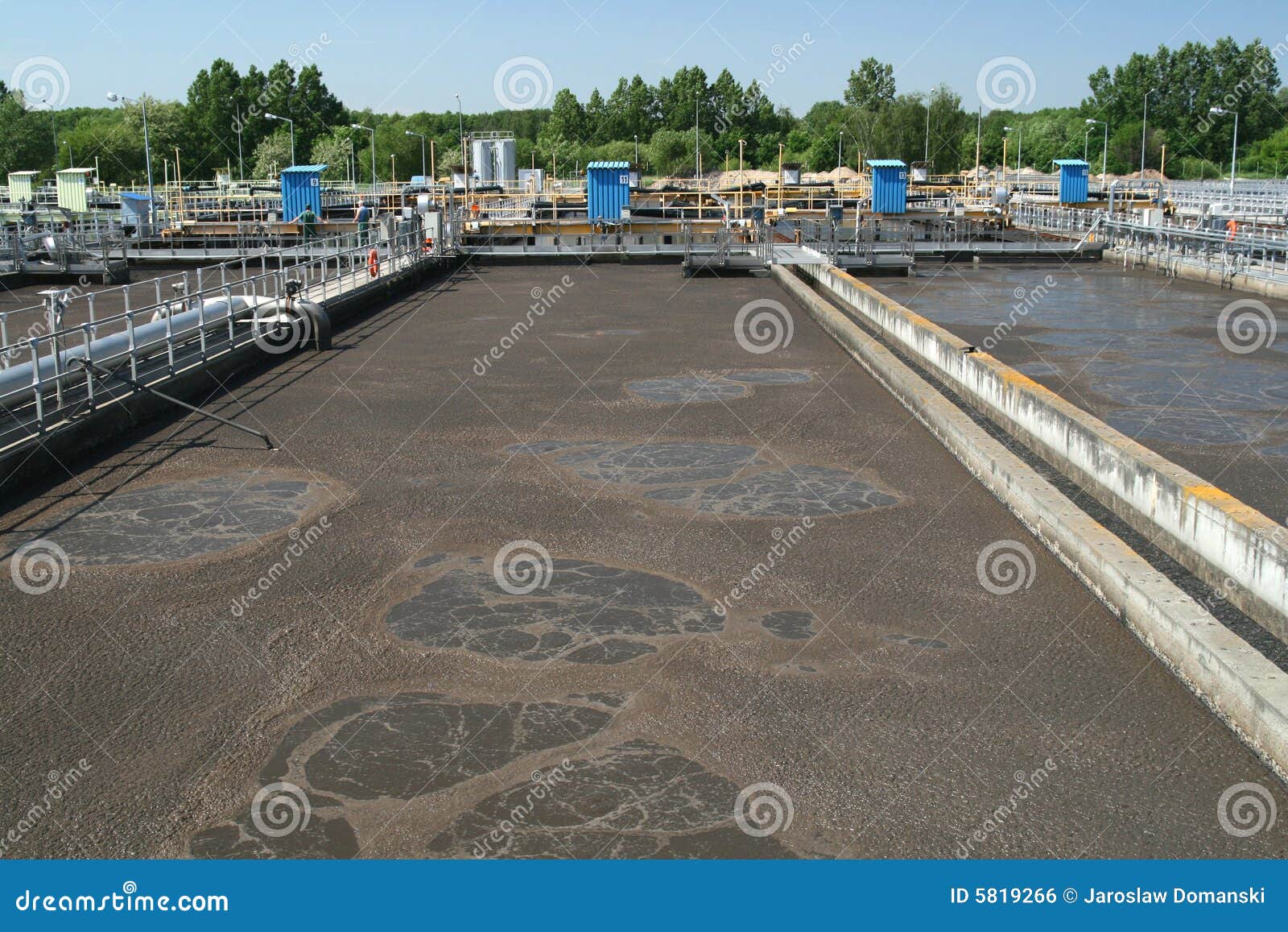 Wastewater Treatment Facility, Containers For Waste After Filter And ...
