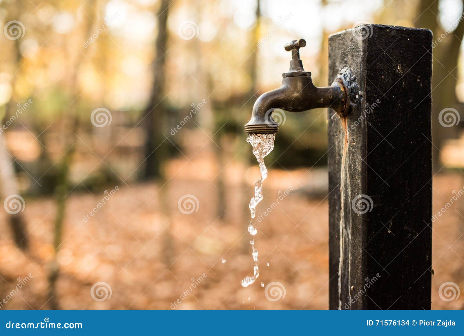 Wasting the Water stock photo. Image of steel, drink - 71576134